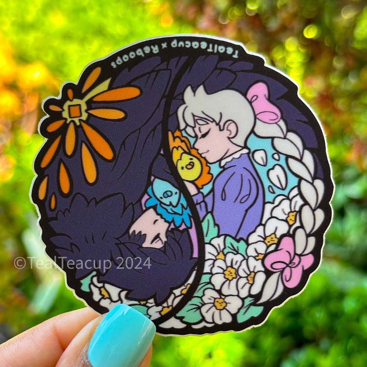 TealxLyra Collab Night Sticker - TealTeacup LLC