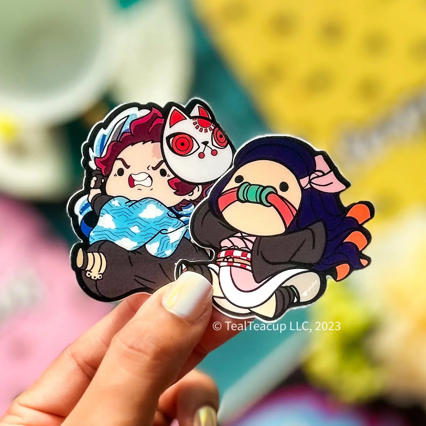 BUNDLE: 5 Demon Run Stickers - TealTeacup LLC