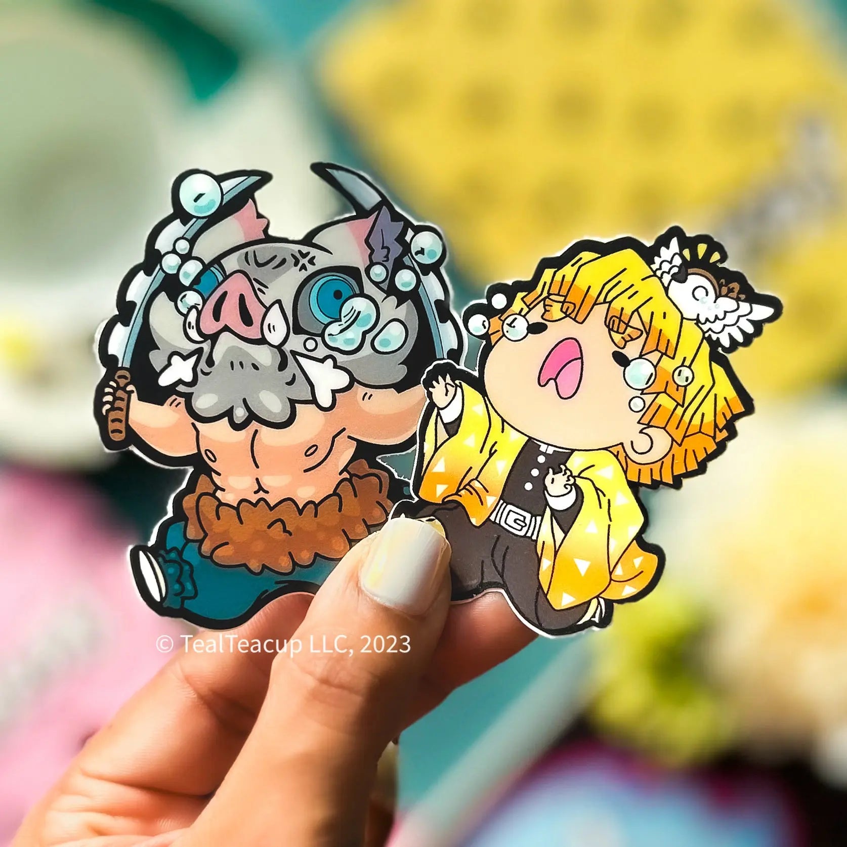 BUNDLE: 5 Demon Run Stickers - TealTeacup LLC