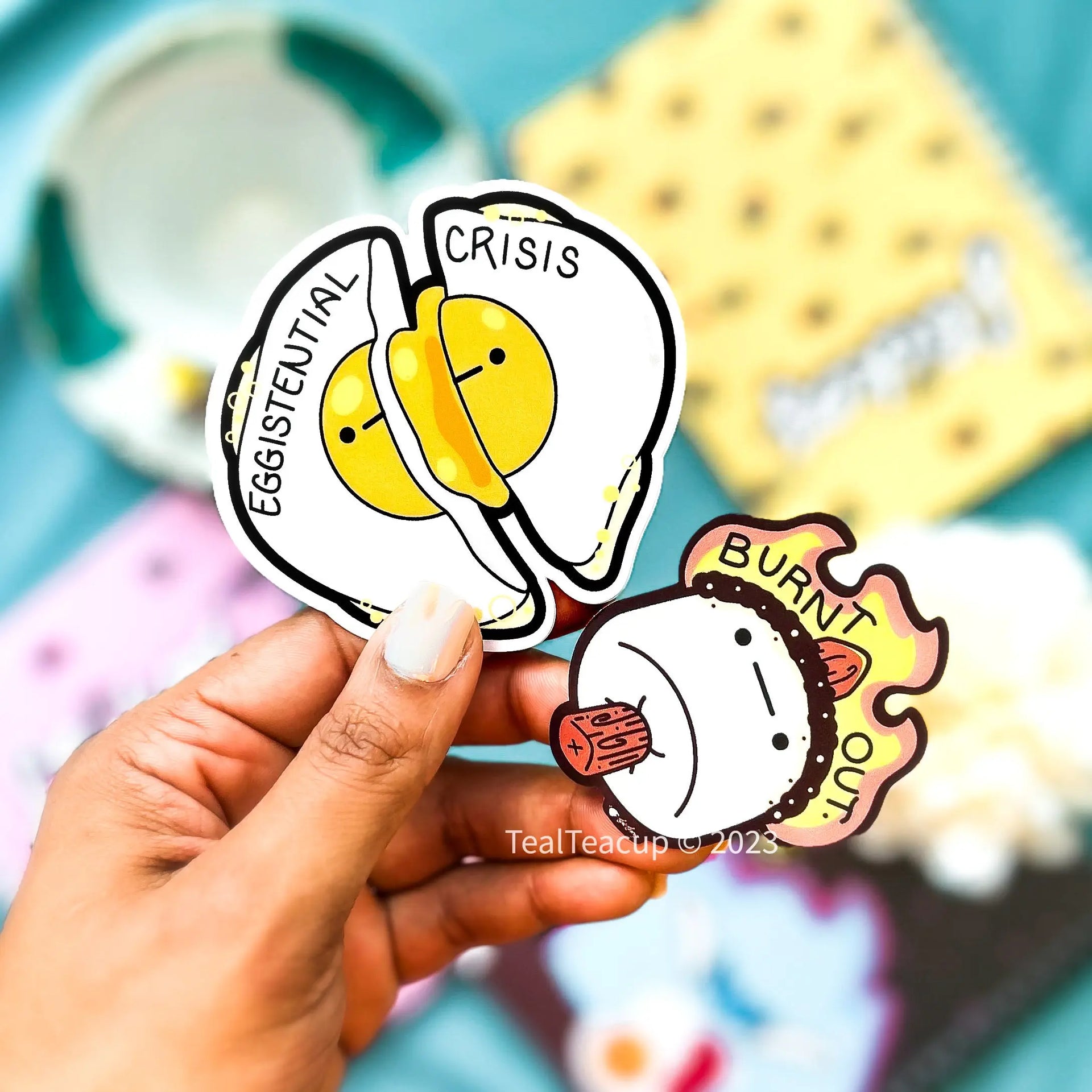 BUNDLE: 2 Food Mood Stickers - TealTeacup LLC