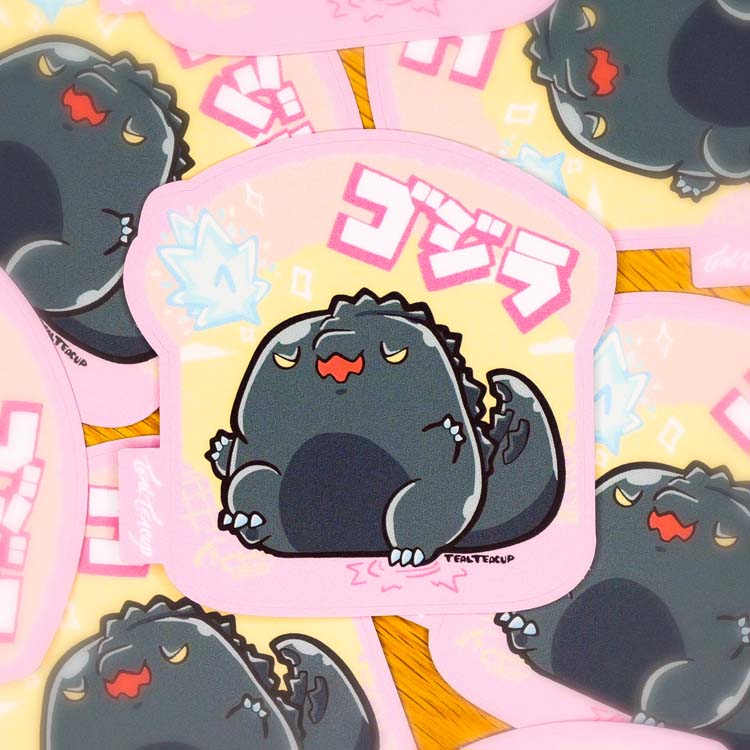 ChonkZilla Sticker – TealTeacup LLC