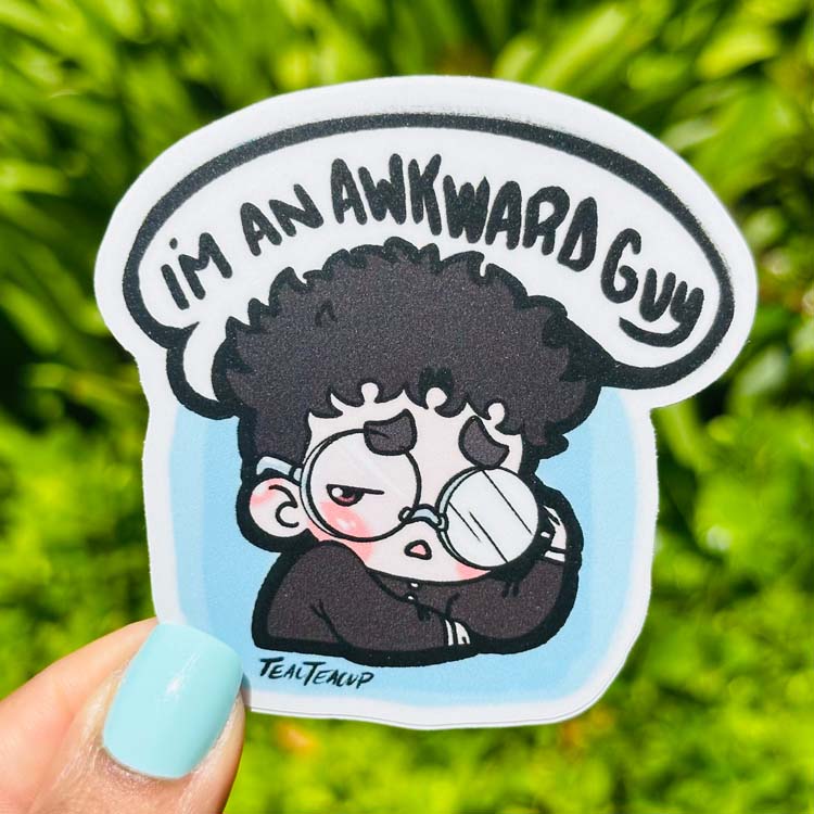 I'm an Awkward Guy Okarun Sticker – TealTeacup LLC