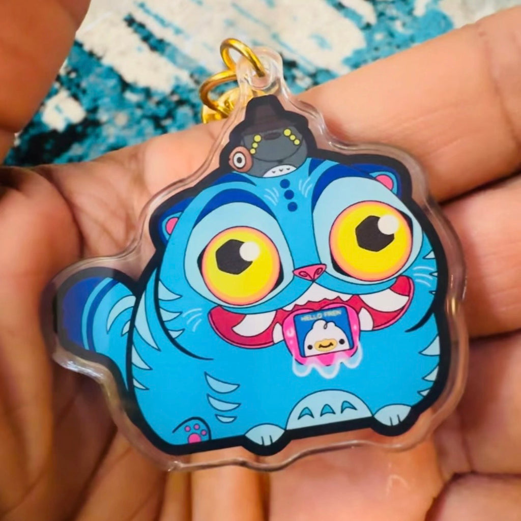 Chonk Derpy Tiger Invite Charm – TealTeacup LLC