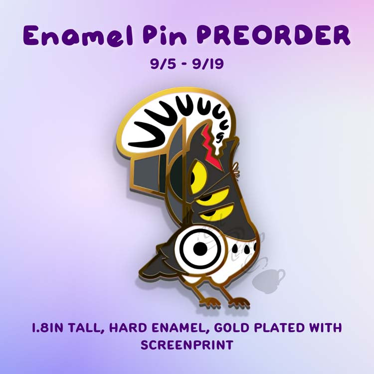 PREORDER: Sussie Bird “Uug” Pin – TealTeacup LLC