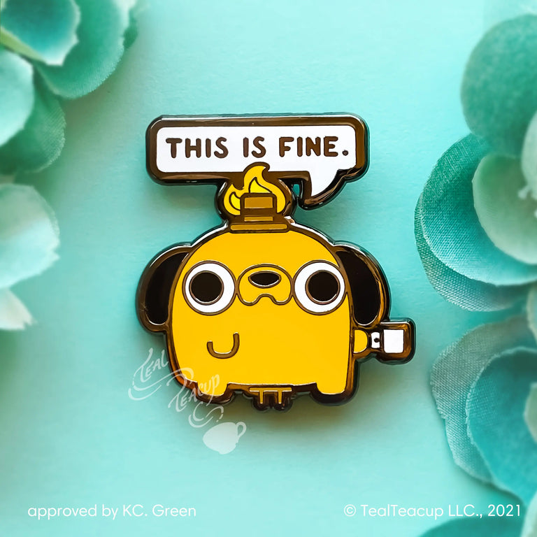 This is Fine Dog Pin - TealTeacup LLC