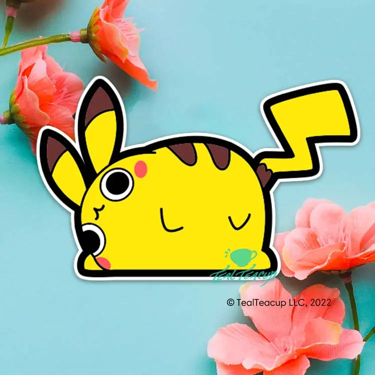 Derpachu Vinyl Decal Waterproof, Weather Resistant- TealTeacup LLC