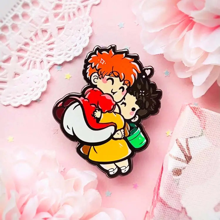 Ponyo Friends Forever Enamel Pin - TealTeacup LLC