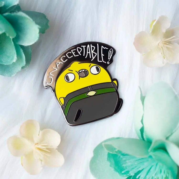 Unacceptable Lemon Grab Pin - enamel pin- TealTeacup LLC